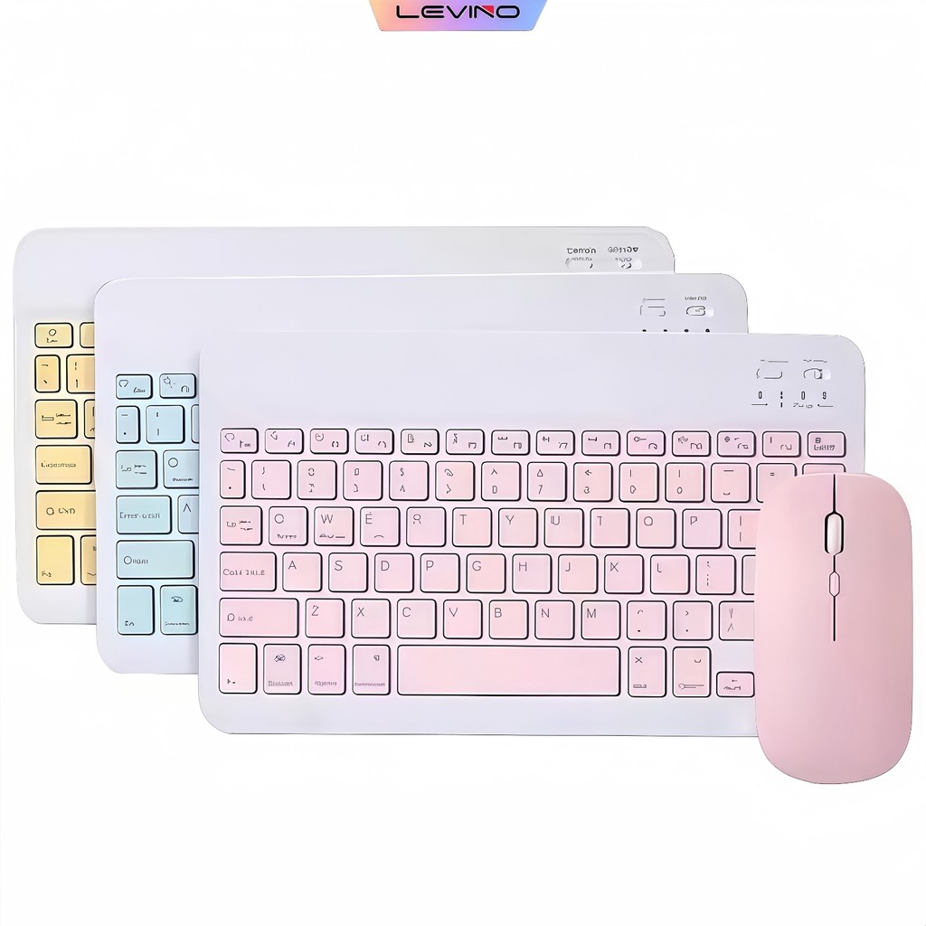 Universal Wireless Rechargeable Touch Keyboard, Square Keycap Bluetooth ...