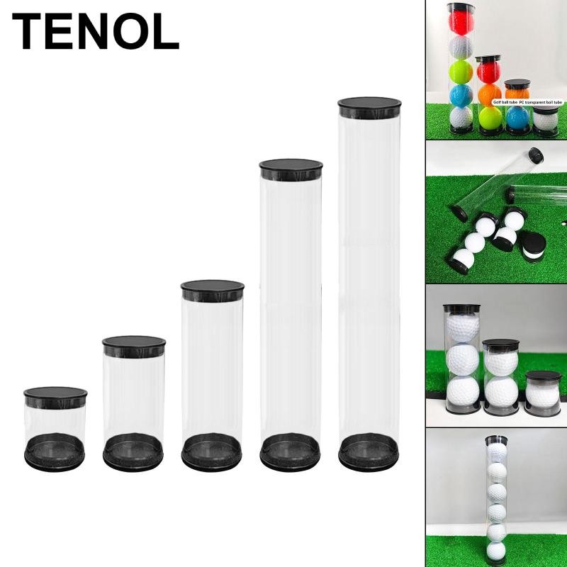 TENOL Golf Ball Storage Tube Packaging Box Round Clear Anti Scratch ...