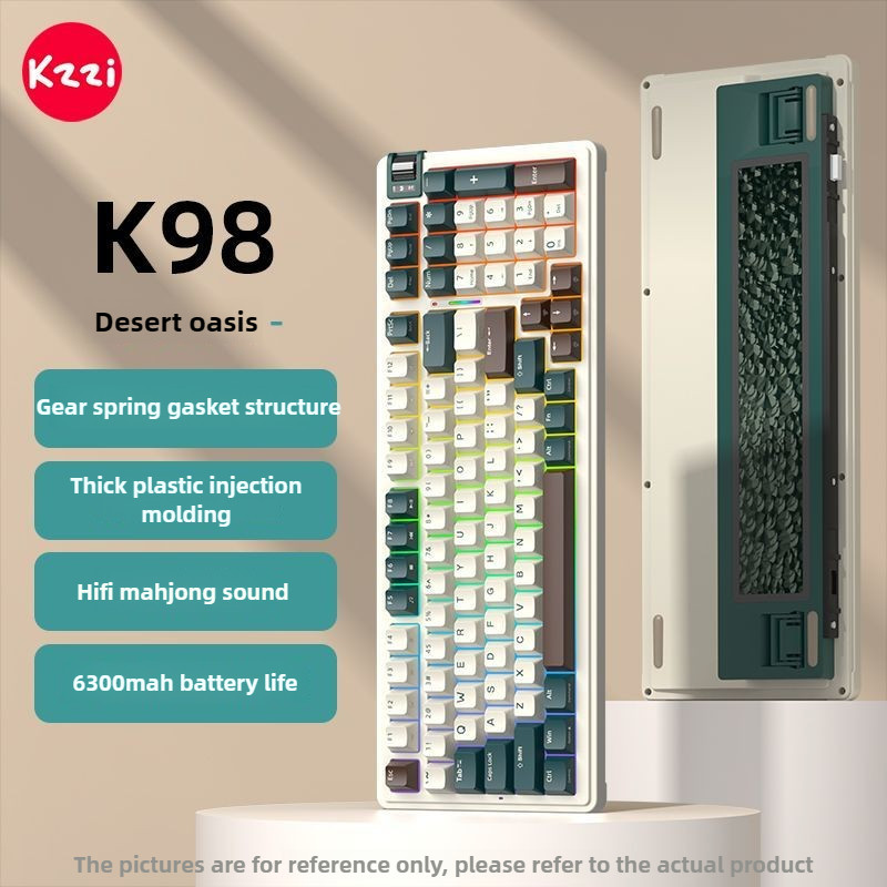 KZZI K98 Customized mechanical keyboard, gateway structure, wireless ...