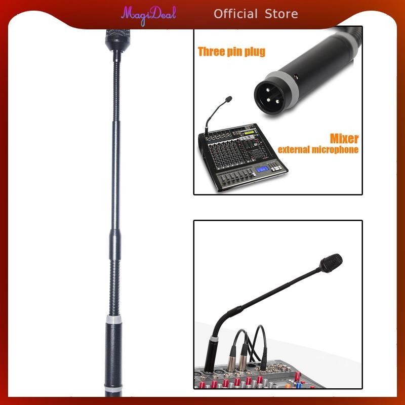 [MagiDeal] Gooseneck Mic 3 Pin Male XLR Flexible Dynamic DJ Mic Dynamic ...