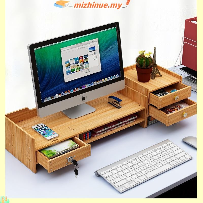 [OneHome] Computer Monitor Screen Rack Desktop Drawer Organize Storage ...