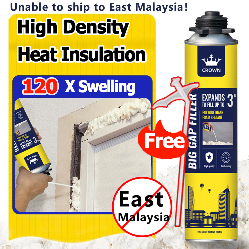 PU Foam Spray Expanding Polyurethane Sealant Tutup Lubang Dinding ...