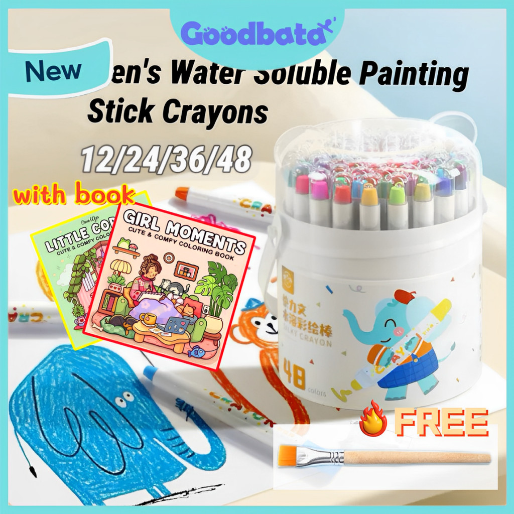 Washable Crayon For Kids Non Dirty Non Toxic Painting Colouring ...