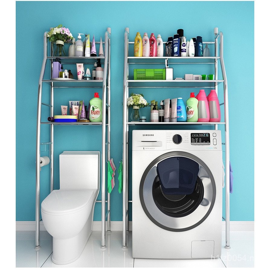 Toilet Shelf Washing Machine Wall-Mounted Storage Toilet Toilet Floor ...