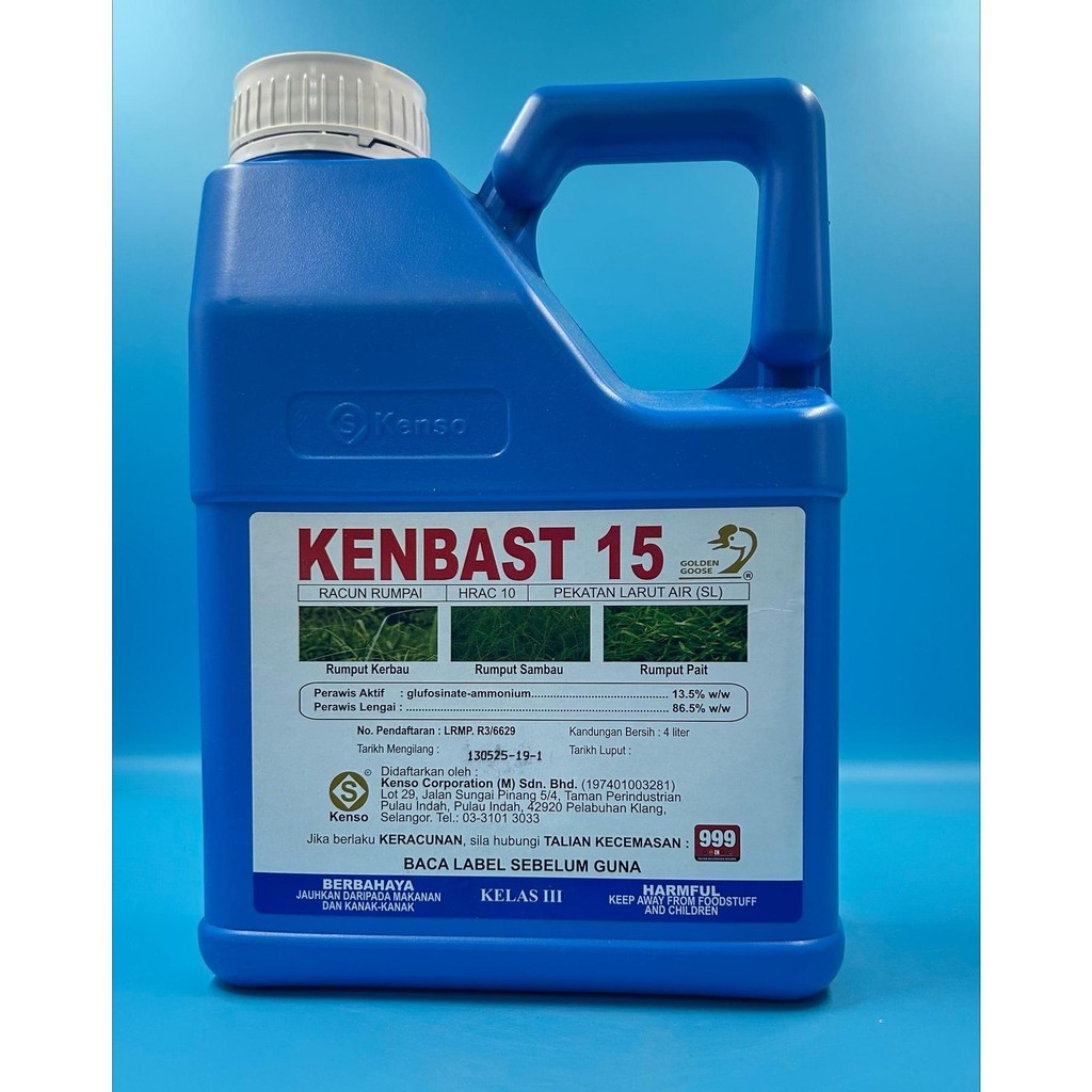 KENBAST 15 4LITER Glufosinate Ammonium 13.5%(sama dengan basta) untuk ...
