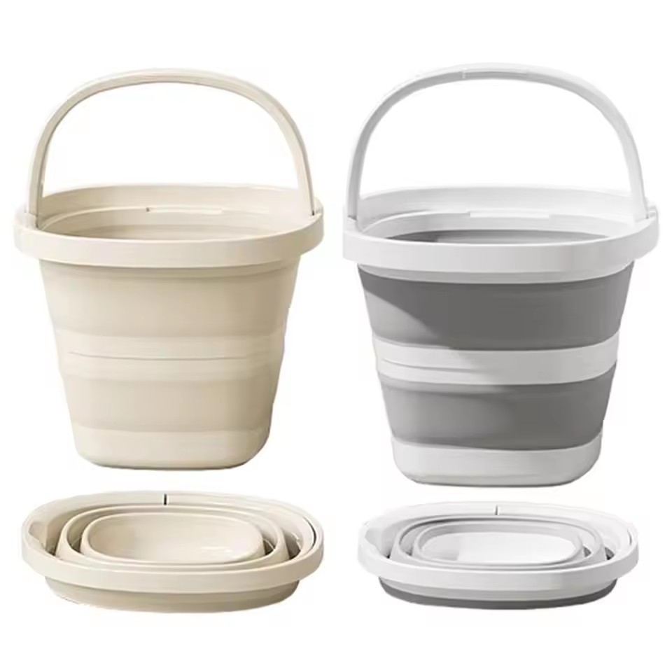 Foldable Pail Collapsible Wash Basin Portable Water Bucket Travel ...