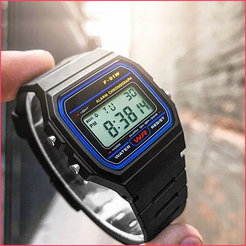 Casio Sports Digital Waterproof Watch For Man And Women F-91W | Shopee ...