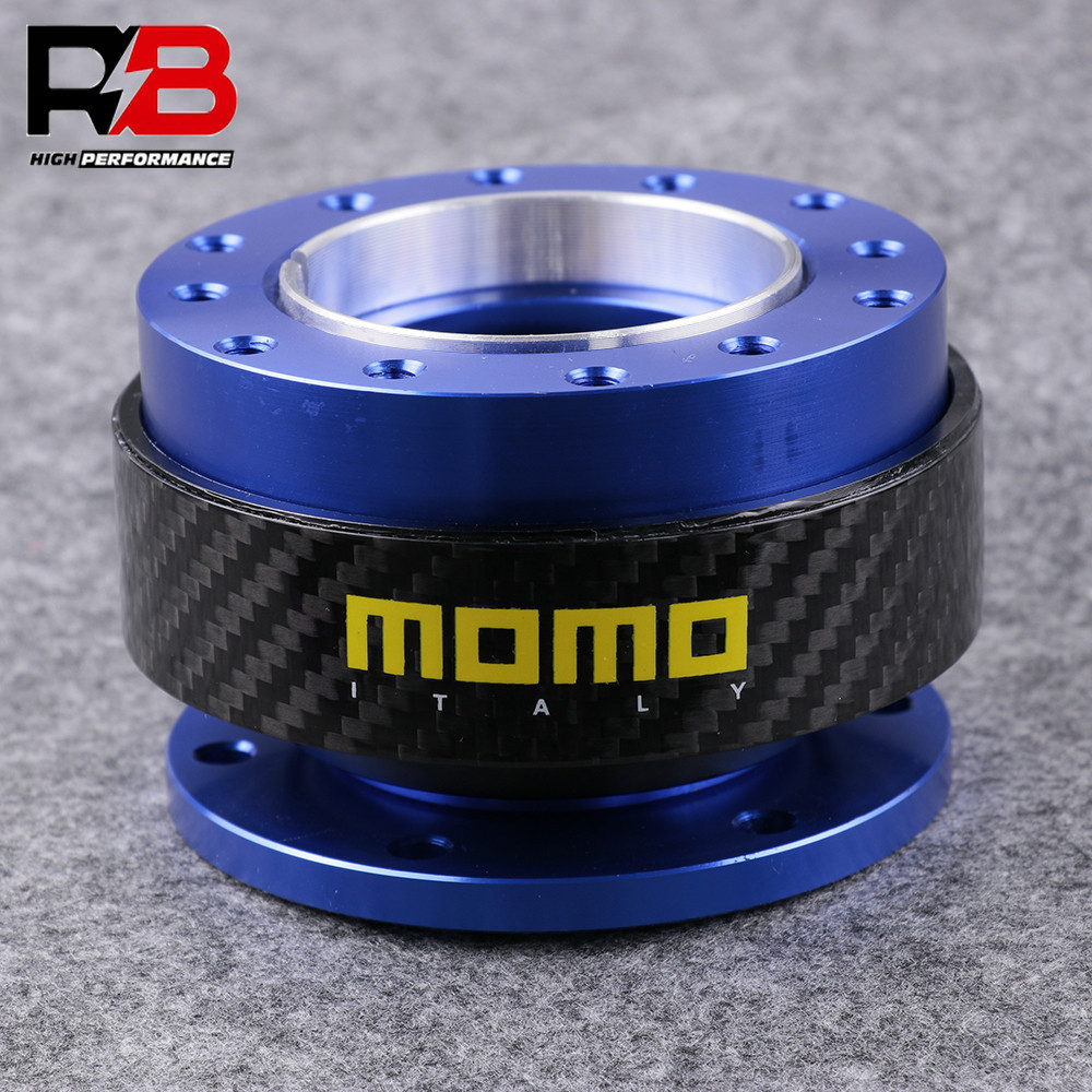 MOMO Carbon Fiber Steering Wheel Quick Release Hub Adapter Snap Off ...