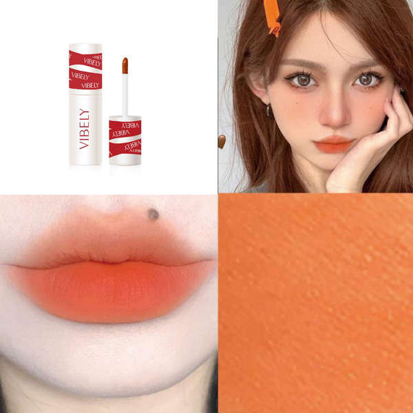 lipmatte meknuraini lipmatte oren lobak merah warna bibir tanah liat ...