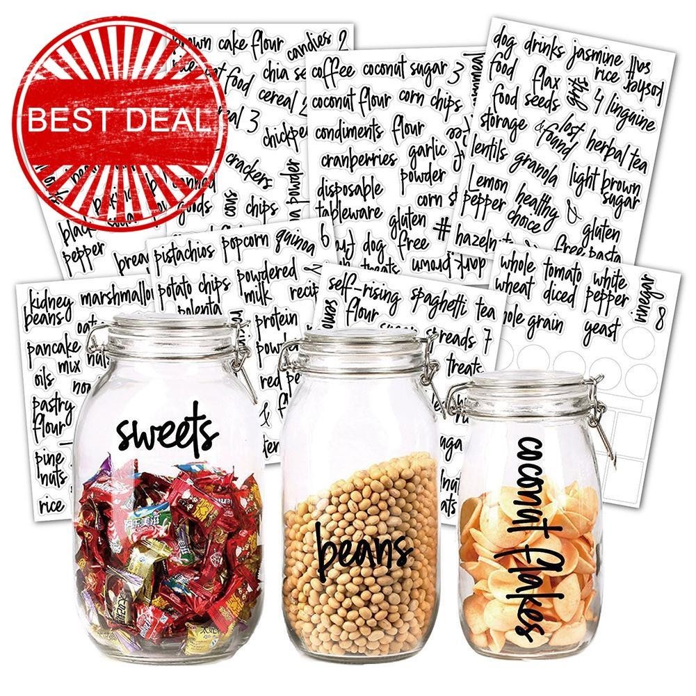Label Sticker For Food Storage Tanks Easy To Distinguish Kitchen Pantry ...