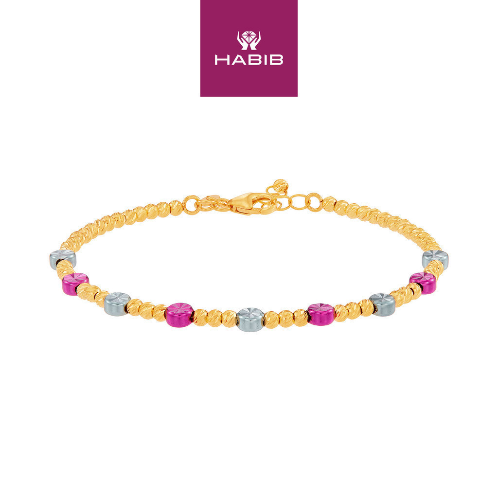 HABIB Oro Italia 916 Yellow Gold Bangle GB92110324(FT)-TI (22K Gold ...
