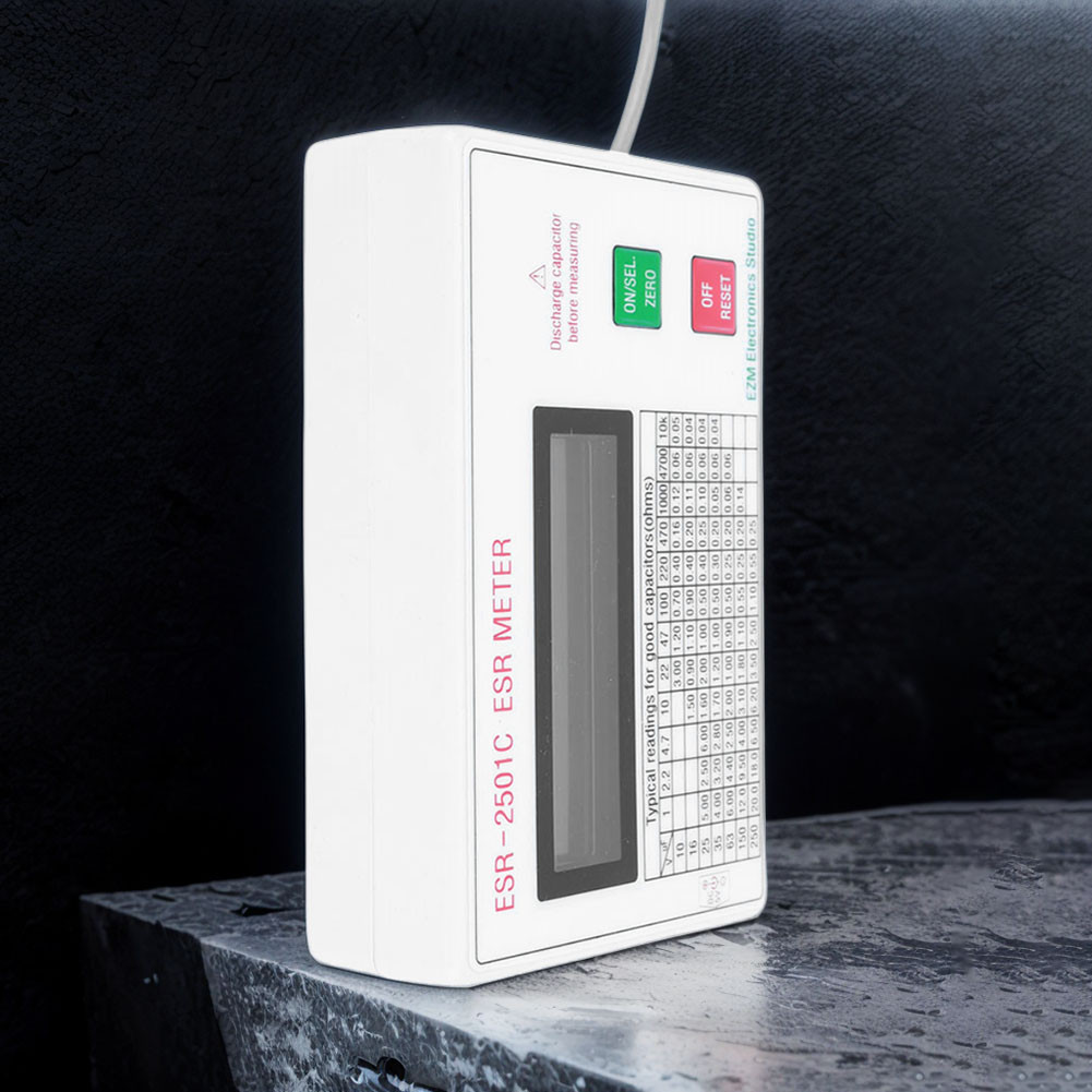 keepdreaming ESR DCR Tester With Test Leads Clip Battery ESR Capacitor ...