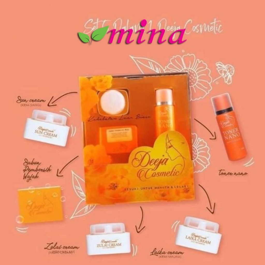 DEEJA Set 5in1 / Sabun Krim Sun Skincare Laila Bright Shine Toner ...