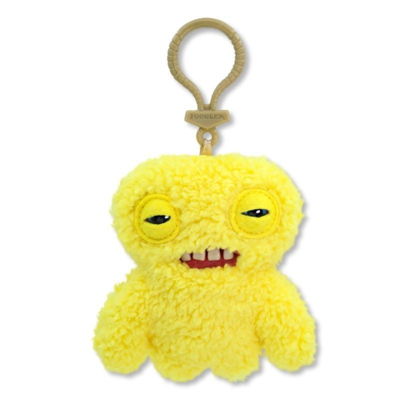 British Fuggler Cute Tooth Monster Doll Key Ring/Squidge Yellow eslite ...