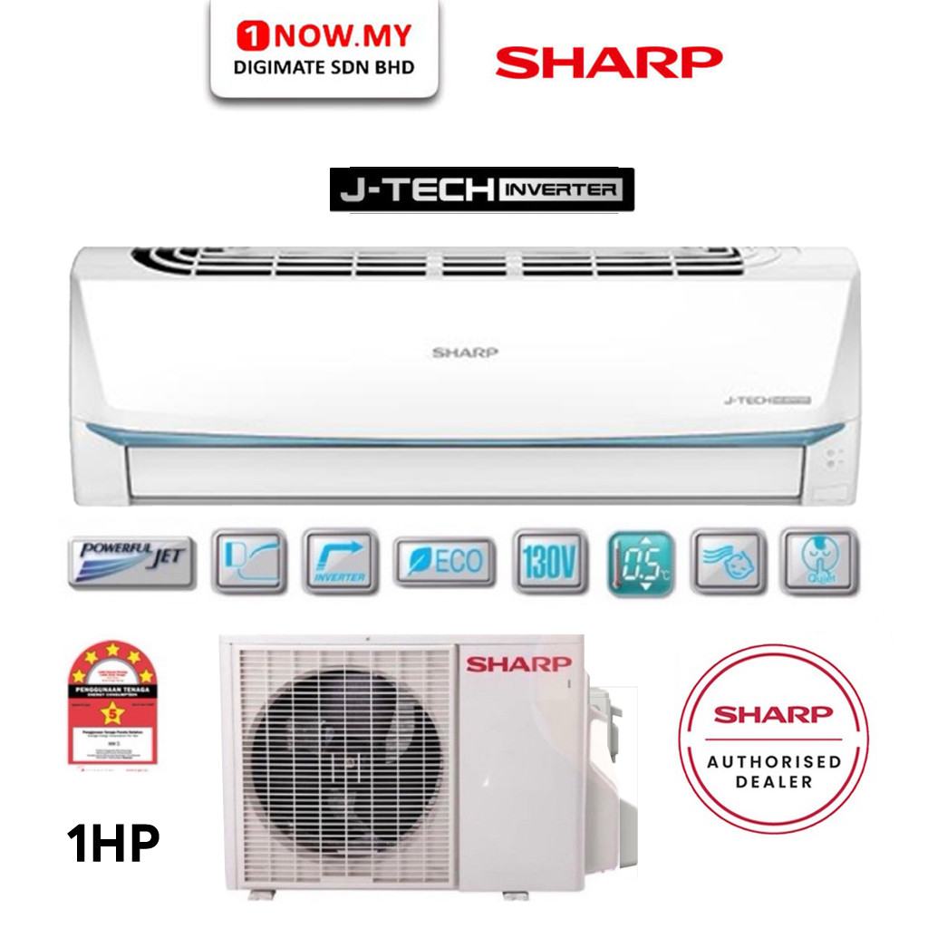 SHARP 1HP Inverter BED Series Air Conditioner AHX10BED | Energy Saving ...