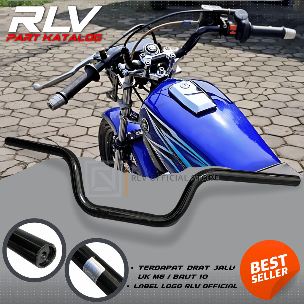 HITAM High STIR Handlebar RX KING Black BANDUNG STYLE BYANKEROK ...