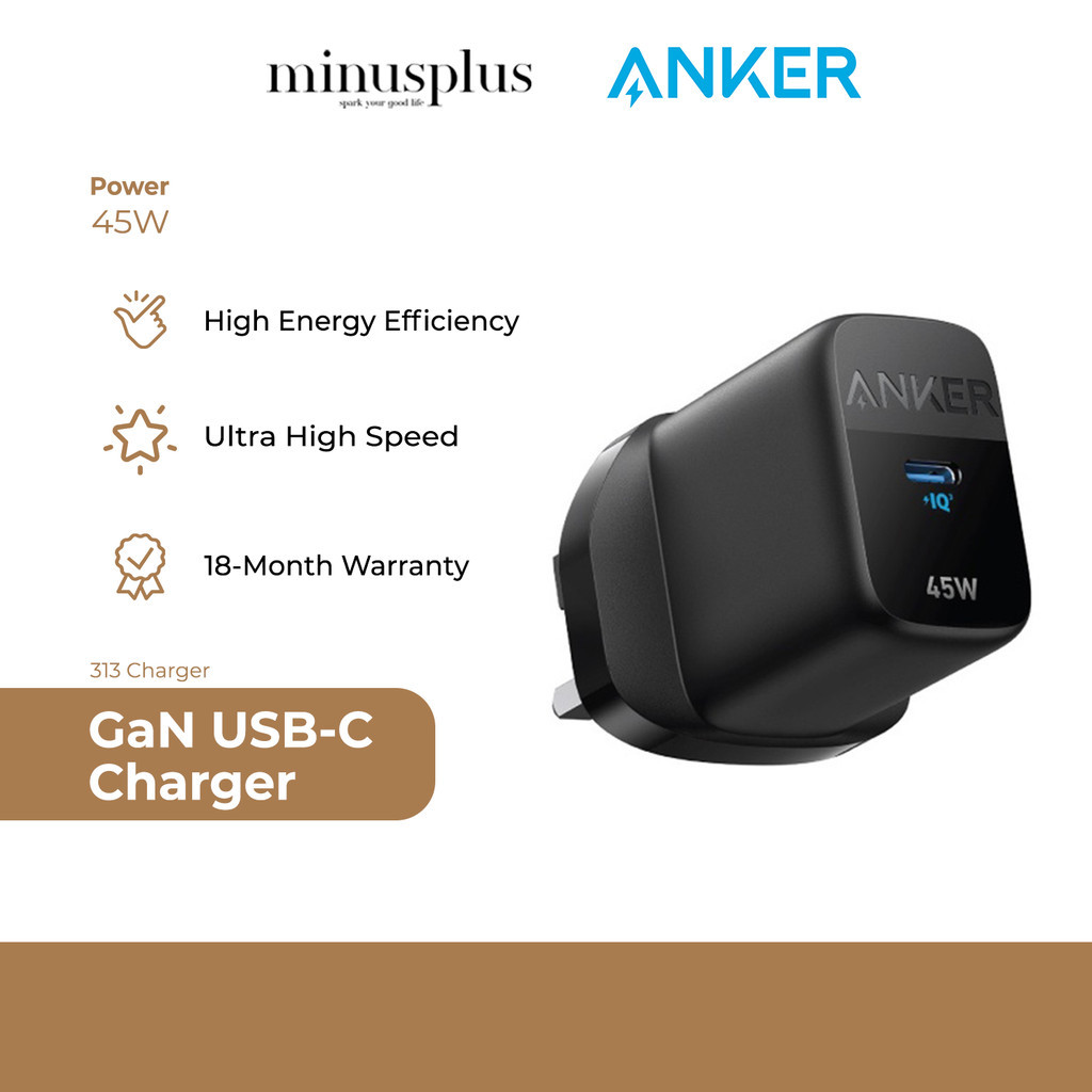 Anker GaN Fast Charging PowerIQ 3.0 Tech MultiProtect Feature USB-C ...