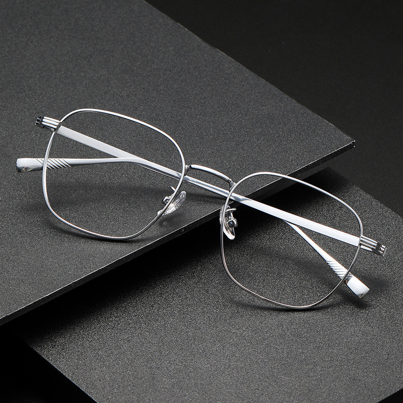 Ultra-light Glasses Frame Titanium Fashion Large Frame Eyeglasses Men ...