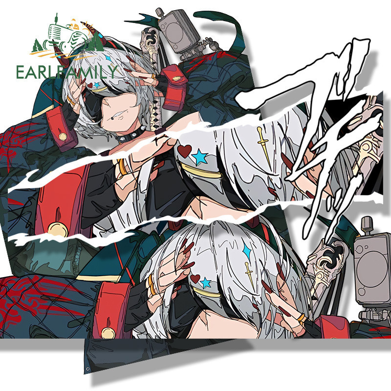 EARLFAMILY 13cm Punk Demon 2B Fanart Car Sticker Nier Automata Chibi ...
