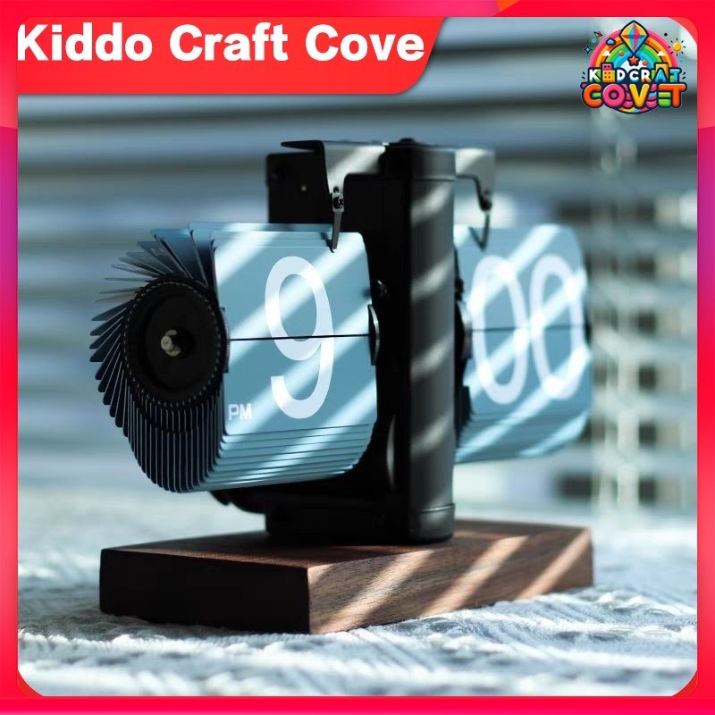 Creative Unique Clock Mechanical Retro Electronic Automatic Page-Flip ...