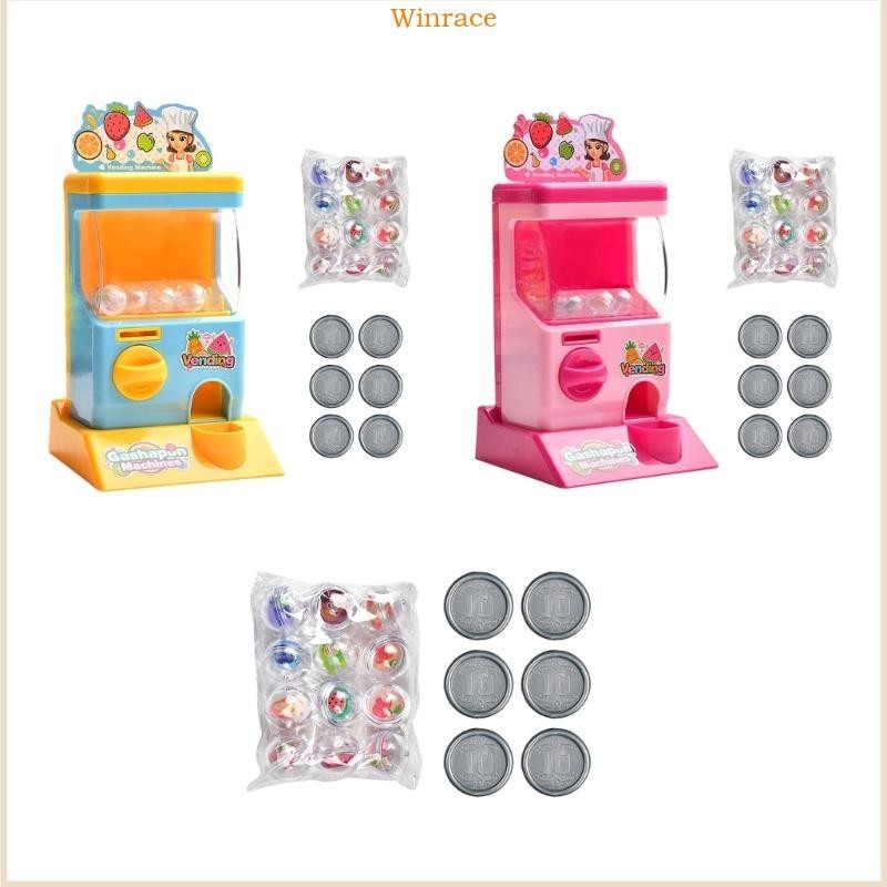 WRC Mini Vending Machine For Kids Capsules Gashapon for Children and ...