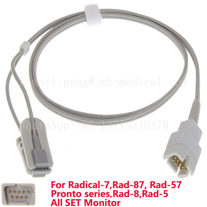 Pulse Oxygen Spo2 Sensor Probe Compatible with Radical-7 Rad-5 Rad-5V ...