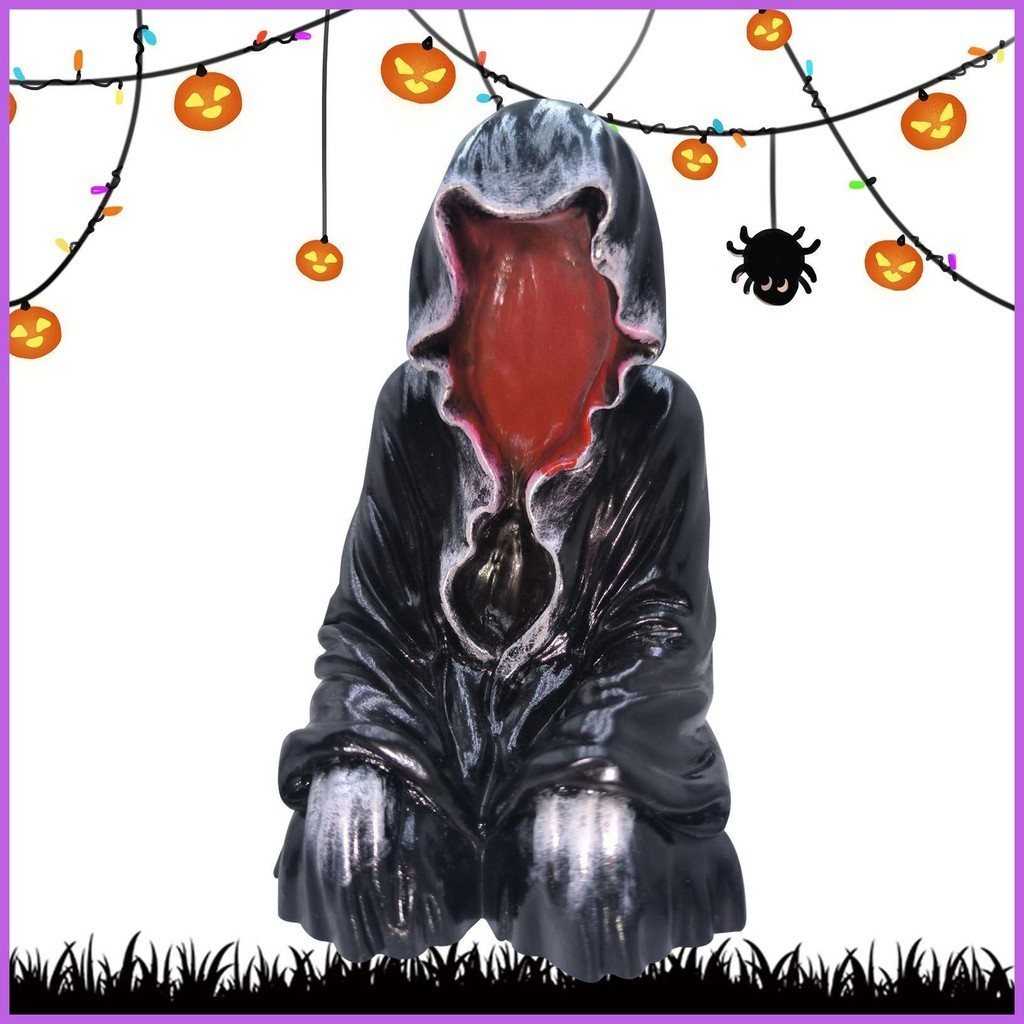 Faceless Ghost Sculpture Resin Scary Ghosts Figurine Scary Decoration ...