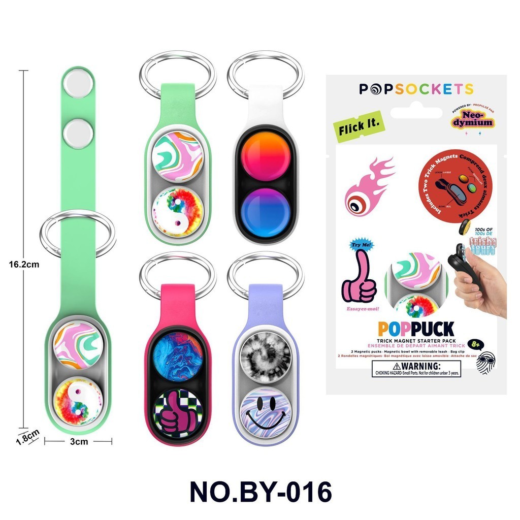 PopPuck Hand Spinner Series Black Technology Toy Pop Puck Magnet Toy ...