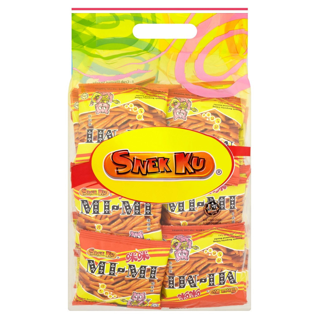 Snek Ku Mimi Flavoured Snacks (25 x 10g) - Prawn | Shopee Malaysia