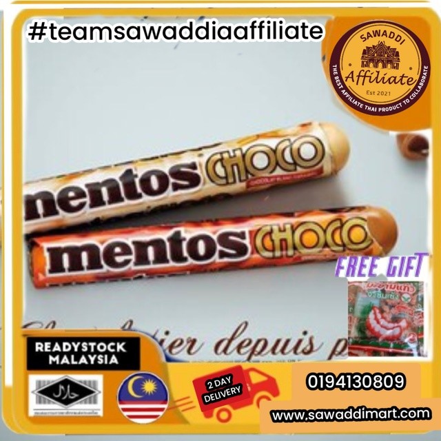 Halal Thailand Choco Caramel Mentos 37.8g | Shopee Malaysia