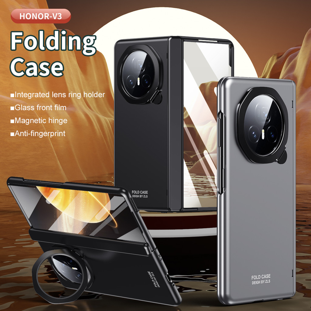 Luxury Folding Matte Transparent Phone Case For Honor Magic V3 ...