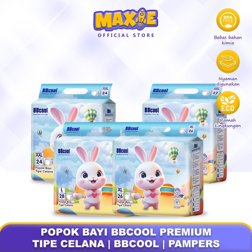 Bbcool Premium Baby Diaper Pants Type | Bbcool | Pampers | Shopee Malaysia