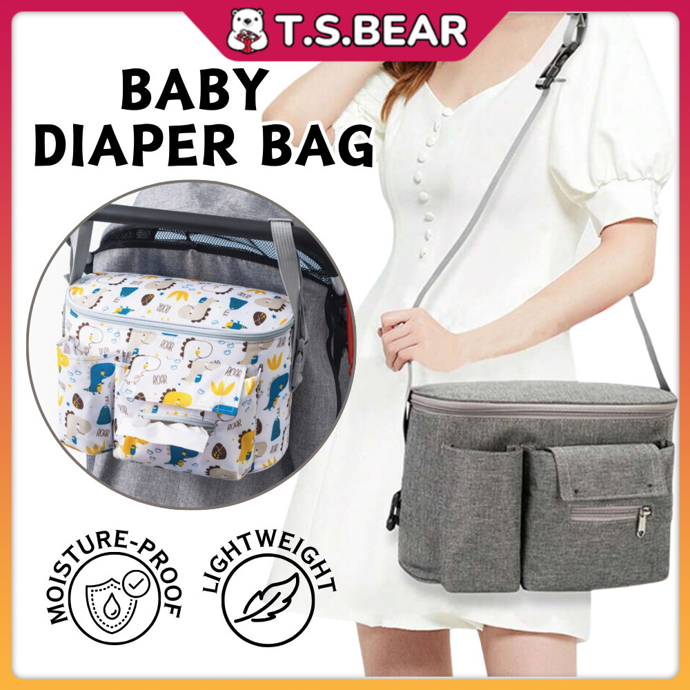 Baby Stroller Bag Mummy Bag Nappy Diaper Bag Multifunction Stroller ...