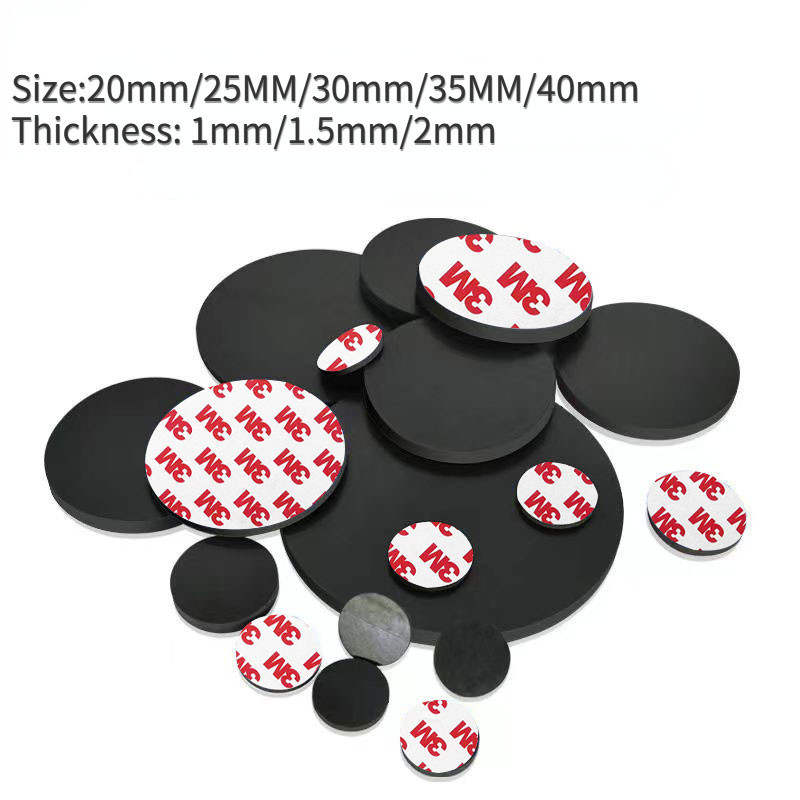 Round soft magnetic sheet 3M adhesive backed soft magnet refrigerator ...