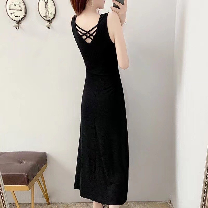 korean dress dress sulam balletcore dress Bahagian belakang kecantikan ...