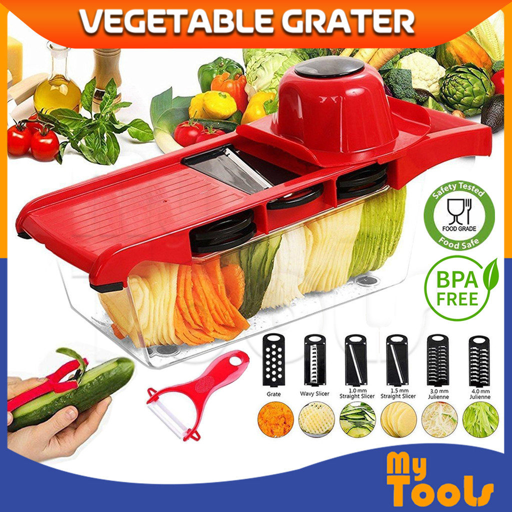 Mytools Mandoline Slicer Vegetable Grater, Cutter with Stainless Steel ...