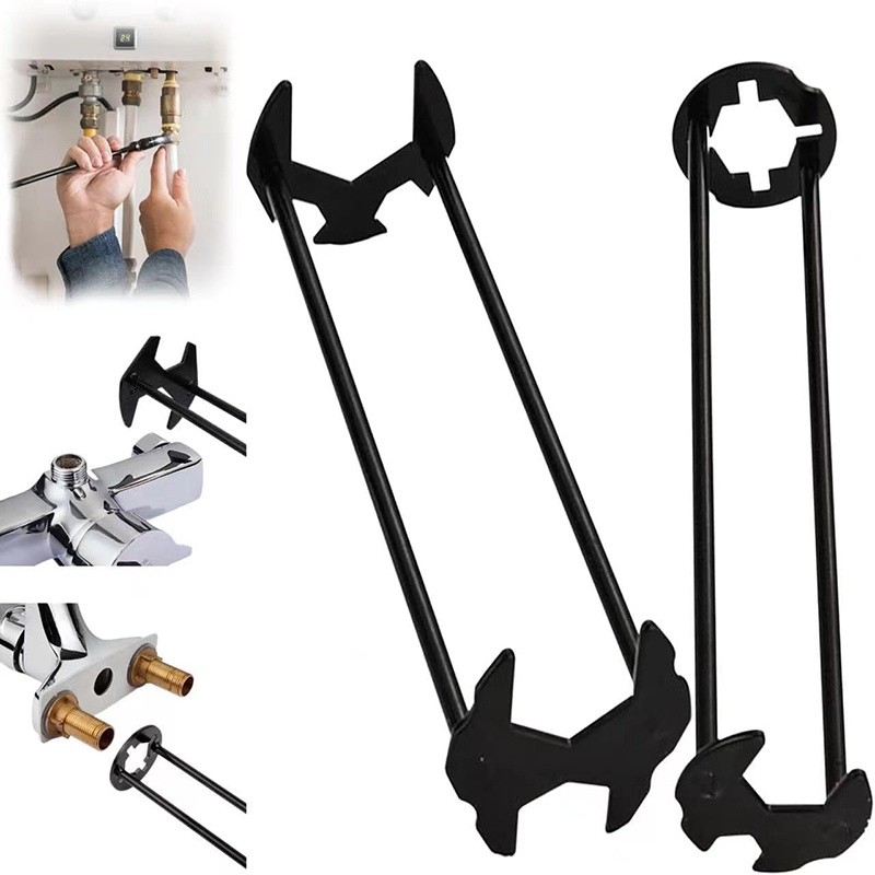 (Ready Stock) 2Pcs Sink Basin Faucet Wrench Set Repair Plumbing Water ...