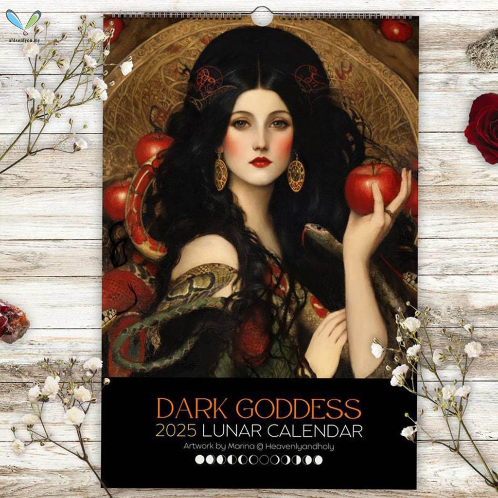 2025 Greek Goddess 12 Month Calendar Handmade Colorful Office Calendar ...
