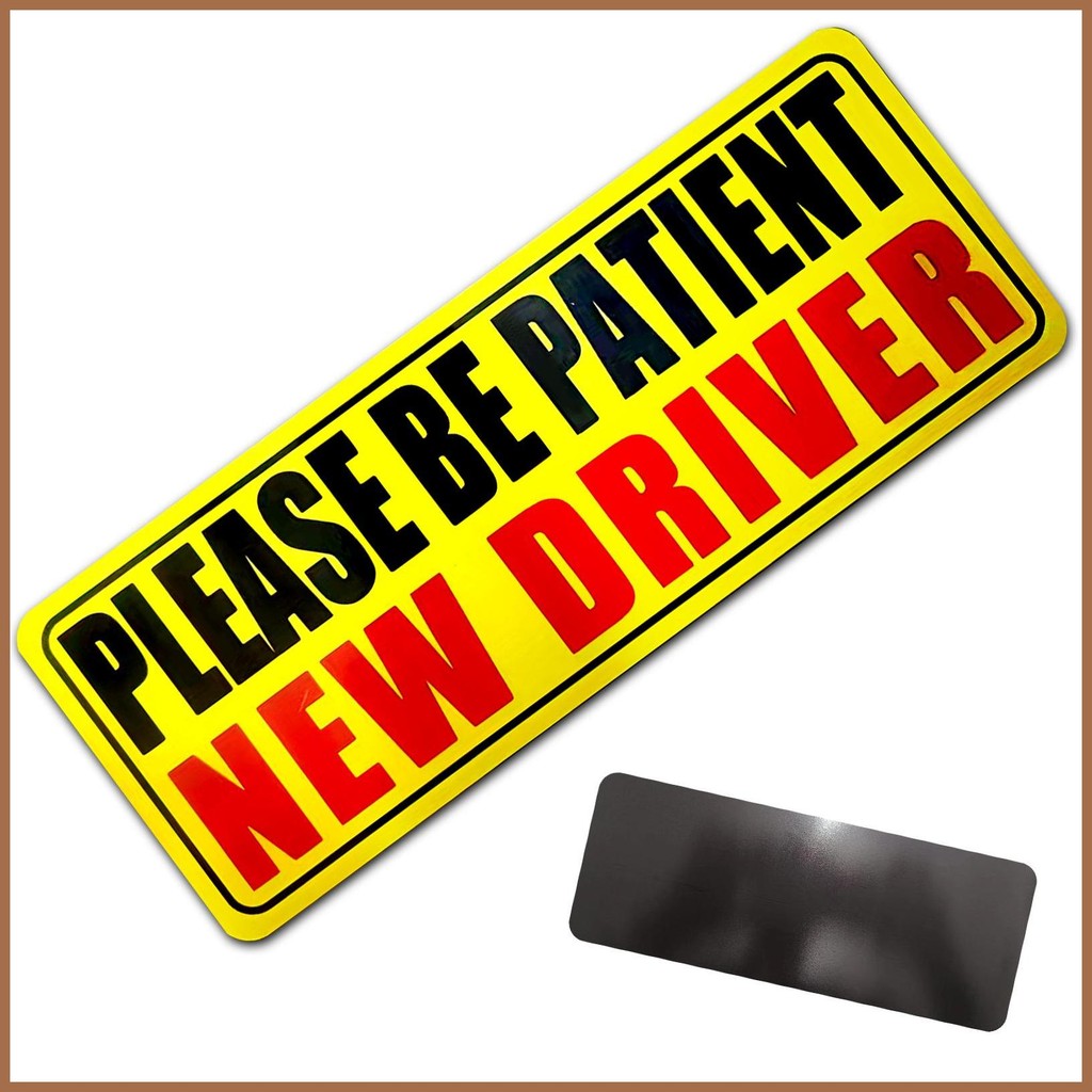 Student Driver Magnet Rookie Driver Bumper Decal 9x4 Inches Removable ...