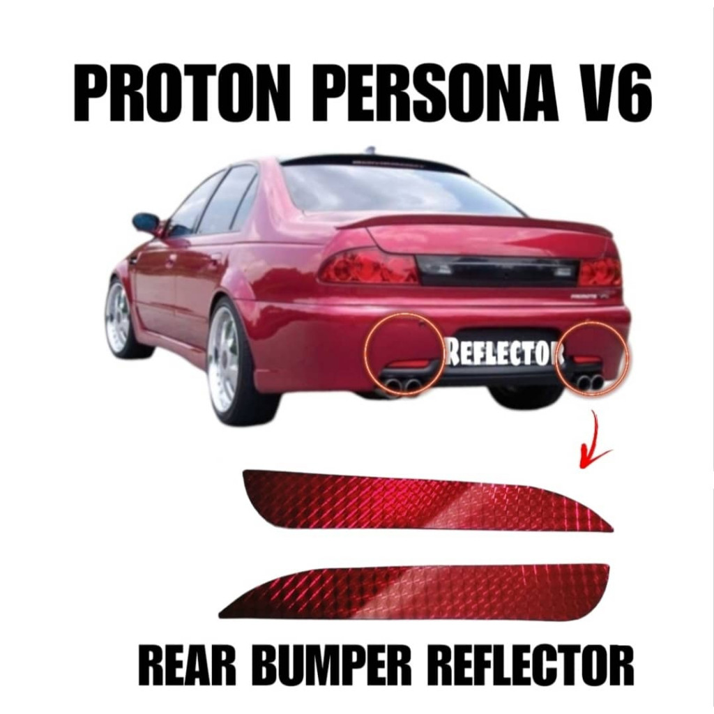 Proton Perdana V6 Rear Bumper Reflector/ Belakang Bumper Lampu 2PCS/SET ...