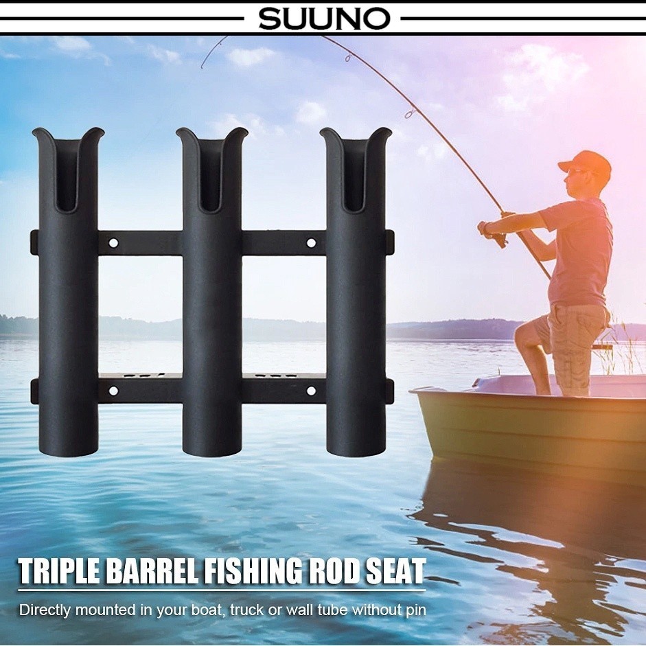 fishing rod holder boat Mount Socket 2Tube Rod Holdetr Fishing Tackle ...