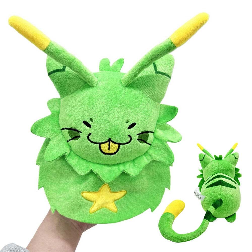 Lovely Regretevator The New Gnarpy Discovers Plush Cartoon Green Cat ...