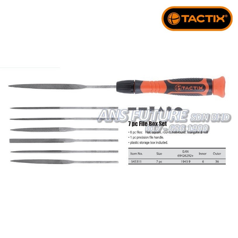 Tactix 545311 7pcs File Box Set | Shopee Malaysia