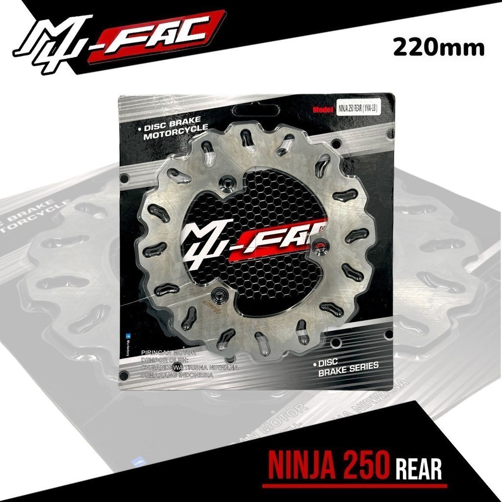 Disc Disc Blkg MUFAC Rear Disc NINJA 250 UK 220MM Plain Teeth | Shopee ...