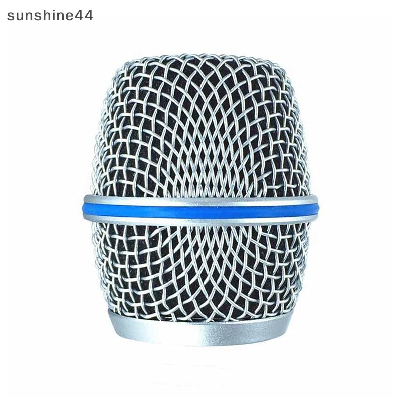 shine Microphone Grill Head Microphone Grille Ball Head Cover Parts ...