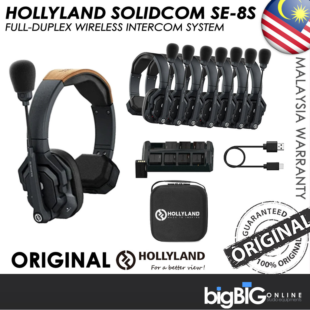 Hollyland Solidcom SE Series 3S 4S 6S 8S Full-Duplex Wireless Headset Intercom System (2.4GHz 1. ...