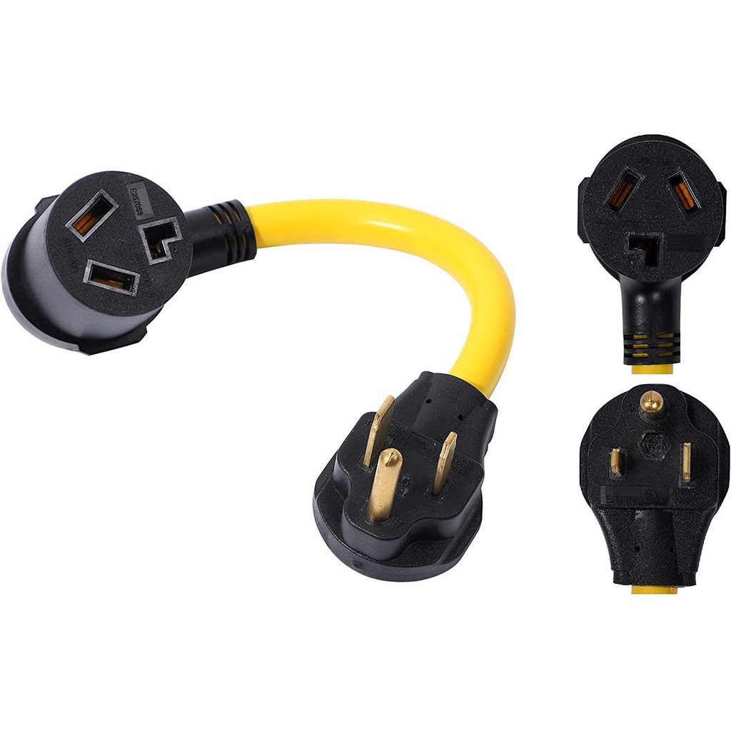 NEMA 6-50p hingga 10-30r 240V 30 ampere 3-pin lelaki palam hingga 3-pin ...