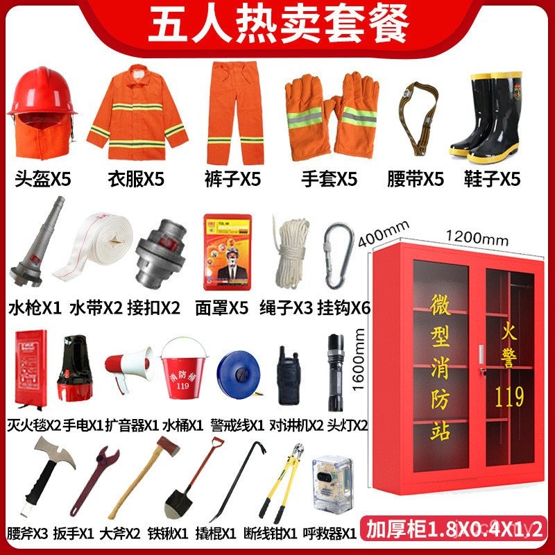 Kabinet peralatan bomba stesen bomba mini Set lengkap kotak pemadam api ...