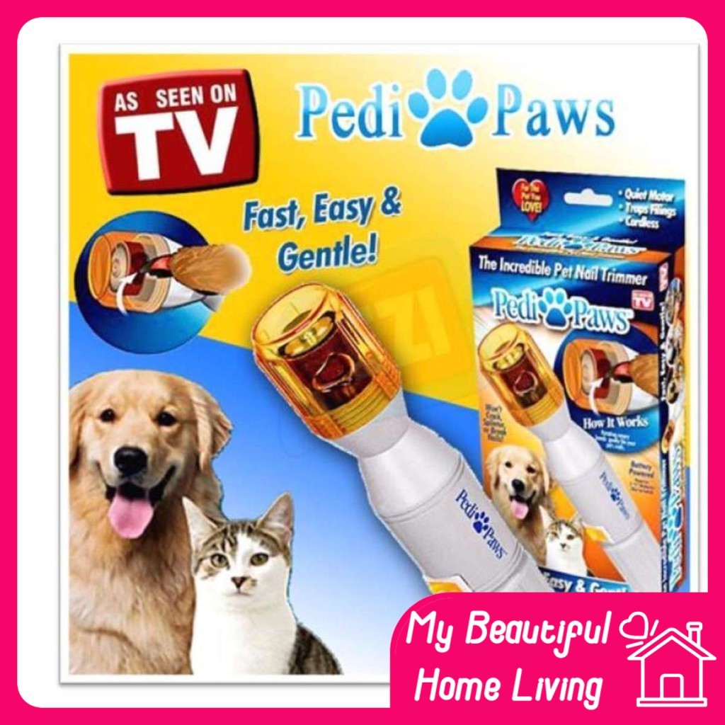 WITH 3 EXTRA FILLINGS ASOTV Pedi Paws Pedi Paw Pet Electric Nail Trimmer Electronic Nail Trimmer Grooming Clipper Pet Shopee Malaysia