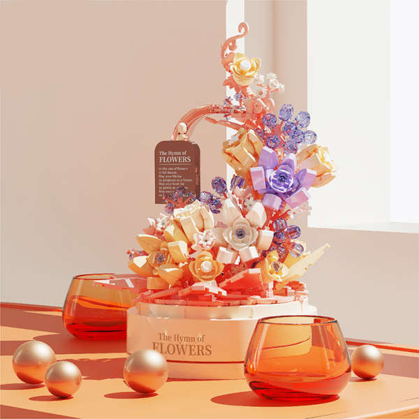 lego flower bouquet lego brick 2024 Baharu Berkenaan Lego Bricks ...
